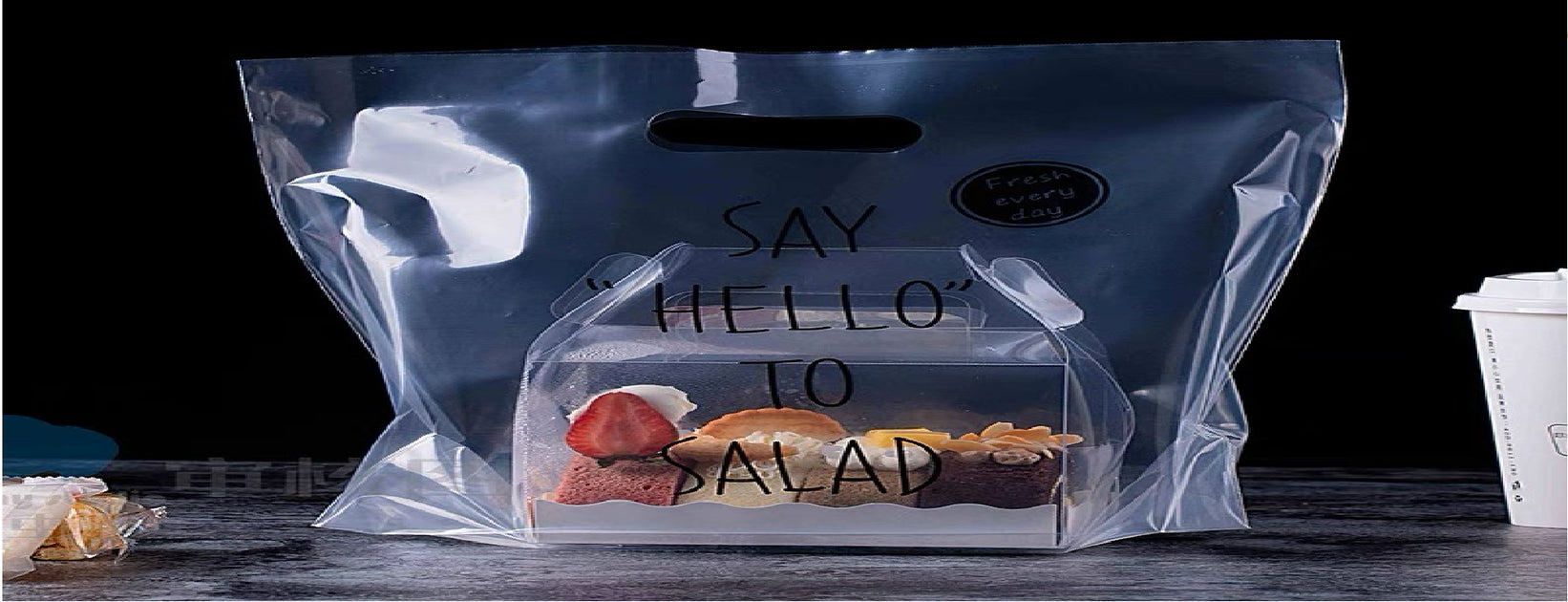 Packman: Food Packaging: Where to store salad carrier bags?