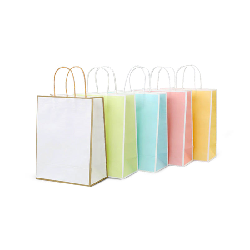 Colour Paper Bag with Border – Packman