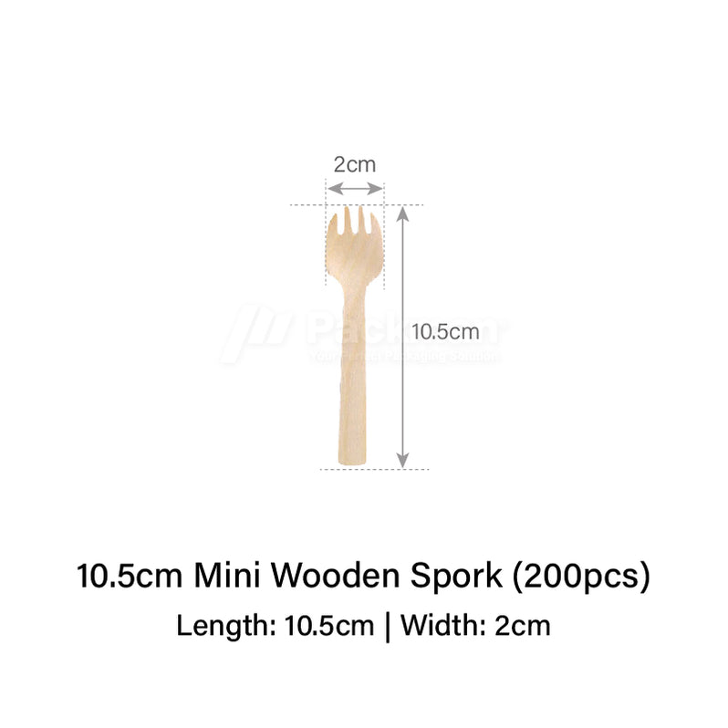 Mini Wooden Spork (5,000PCS) — Packman