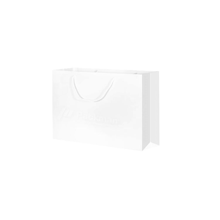 29 x 10 x 23cm White Paper Bag (20pcs) — Packman