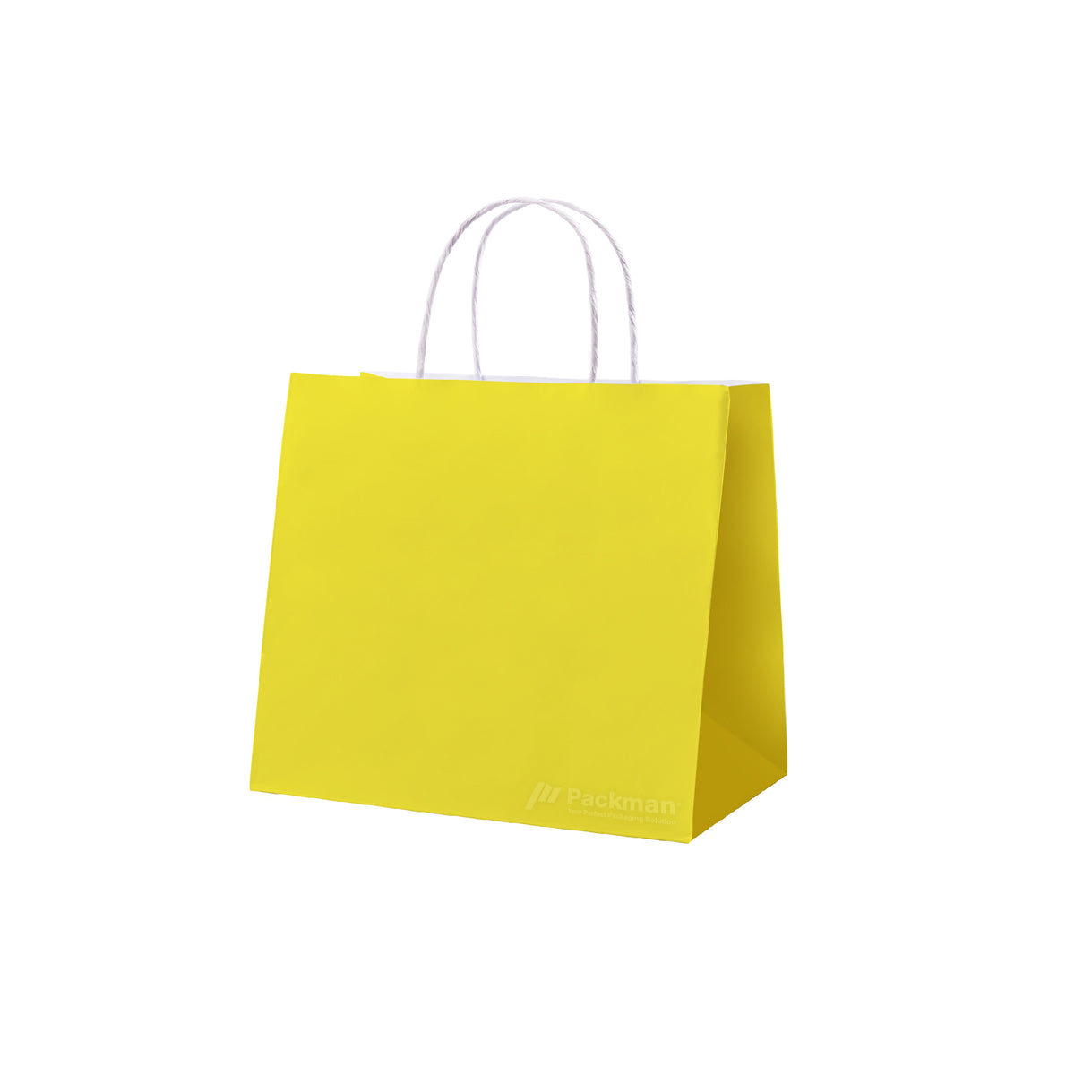 32 x 11 x 25cm Yellow Paper Bag (100pcs) — Packman